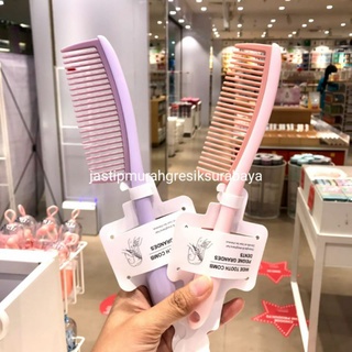Jual FINE WIDE TOOTH COMB MINISO HAIR BRUSH MINISO SISIR MINISO ...