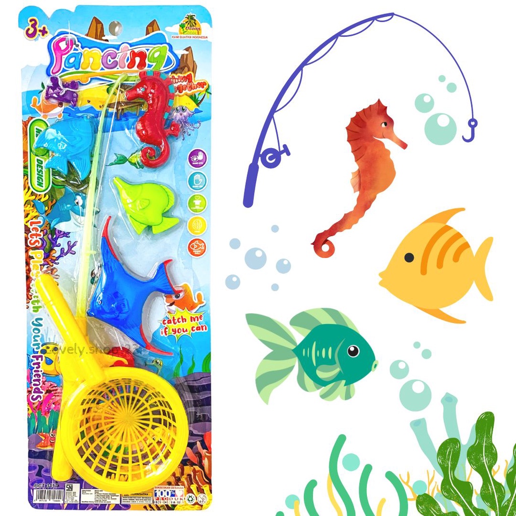 Jual MAINAN PANCINGAN MAGNET IKAN MANIA SET FISHING GAME BESAR MAGNETIC ...