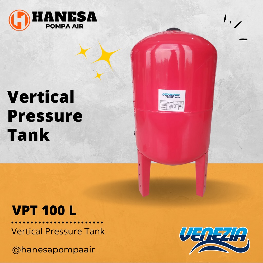 Jual VENEZIA VPT 100 L Vertical Pressure Tank | Shopee Indonesia