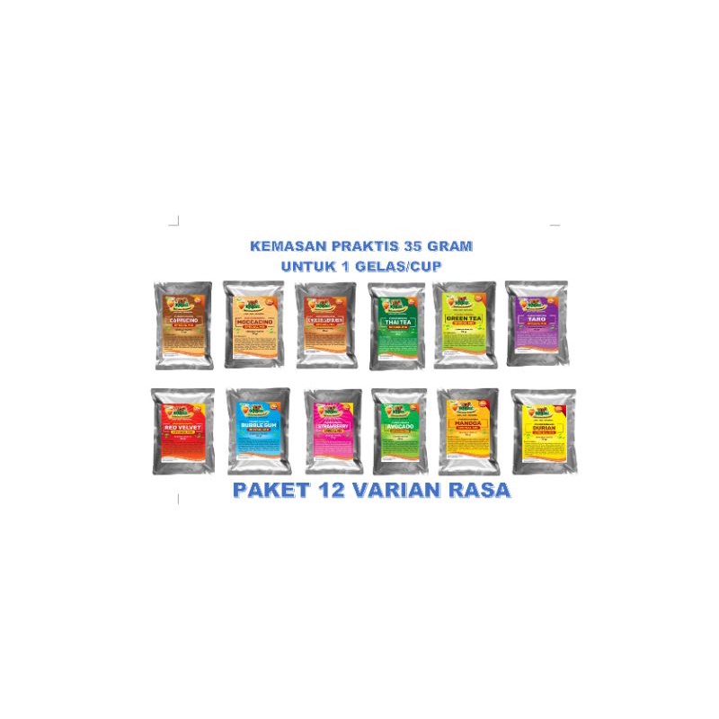 Jual Serbuk Minuman Special Mix PAKET 12 VARIAN RASA @Sachet 35 Gram ...