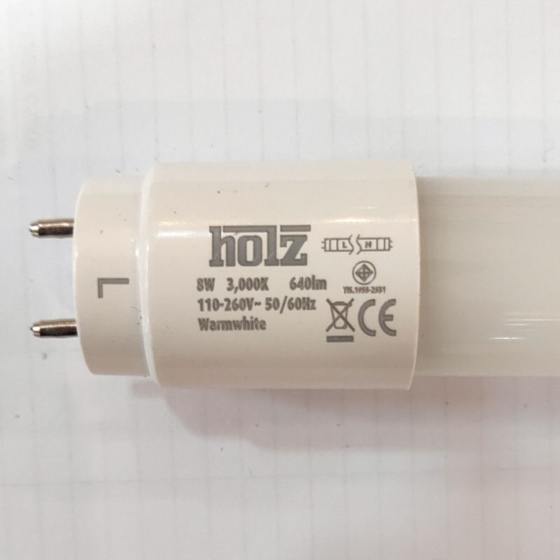 Jual Lampu TL T8 8W 3000K LED HOLZ 60cm Tube 8Watt Warmwhite | Shopee ...