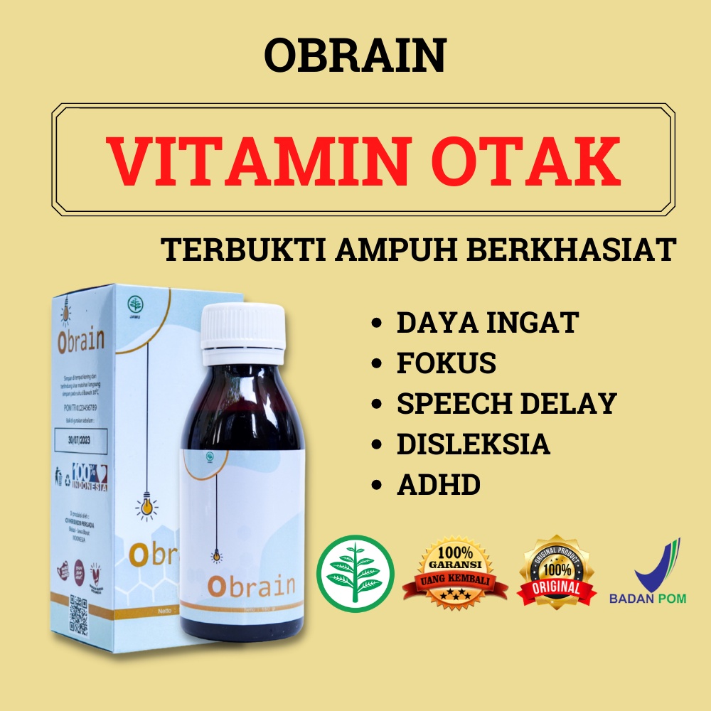 Jual Obrain Vitamin Kecerdasan Otak Anak Suplemen Multivitamin Madu ...