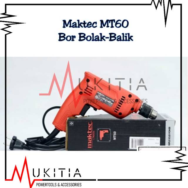 Jual Mesin Bor Tangan Makita M0600B MT60 Maktec 10mm MT 60 Bor Bolak Balik 10 mm Makita M 0600 B ...