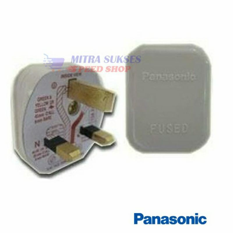 Jual Steker / Stecker AC Panasonic Stop Kontak Kaki Tiga | Shopee Indonesia