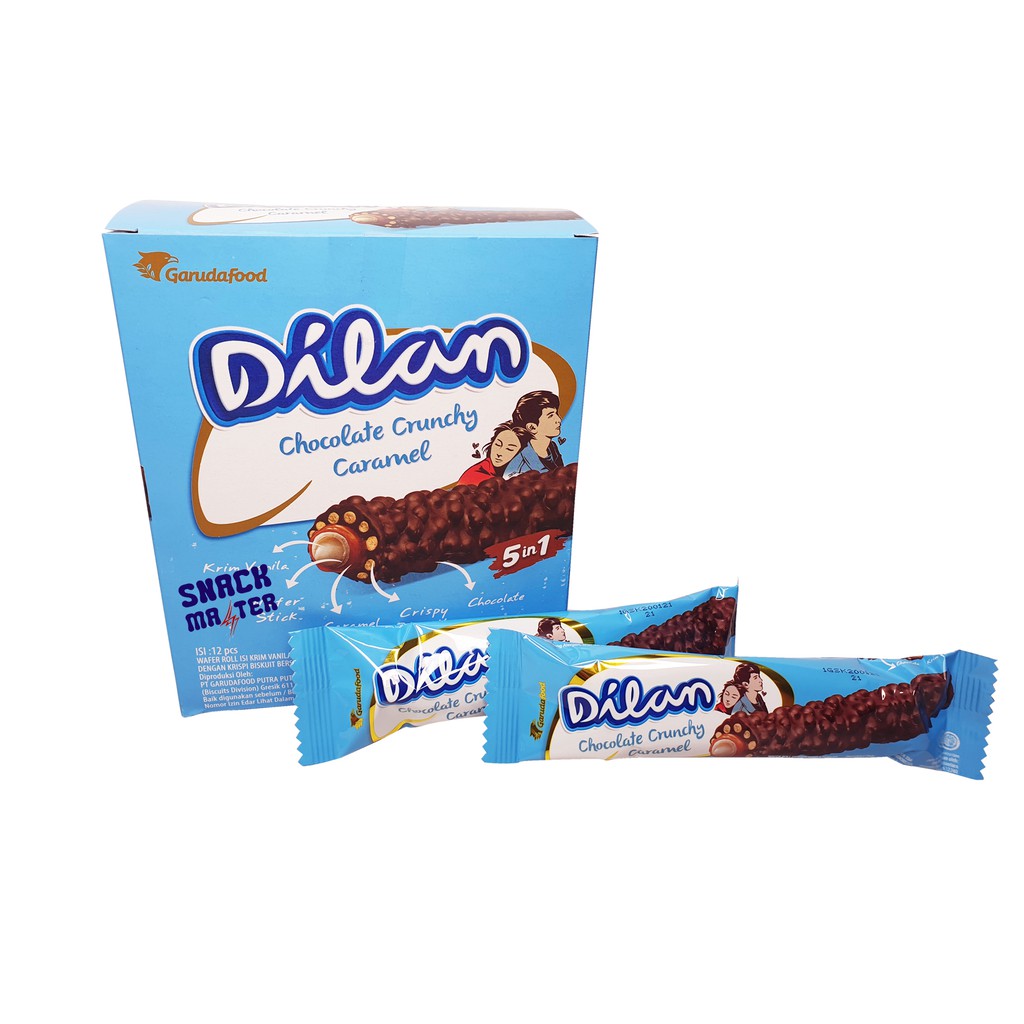 Dilan Chocolate Crunchy Caramel - Netto 12 bks x 24 gr | Shopee Indonesia