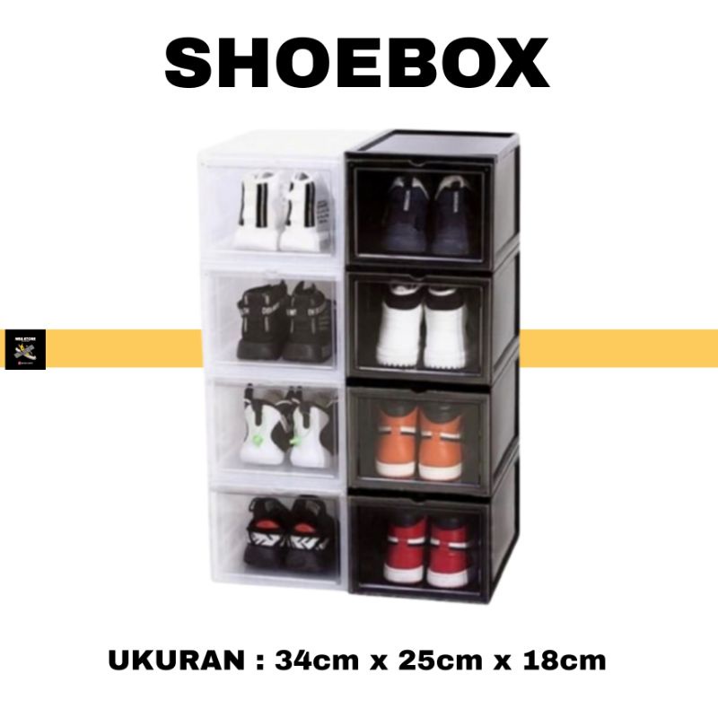 Jual Acrylic Shoe Box Storage / Kotak Sepatu Akrilik Transparan ...
