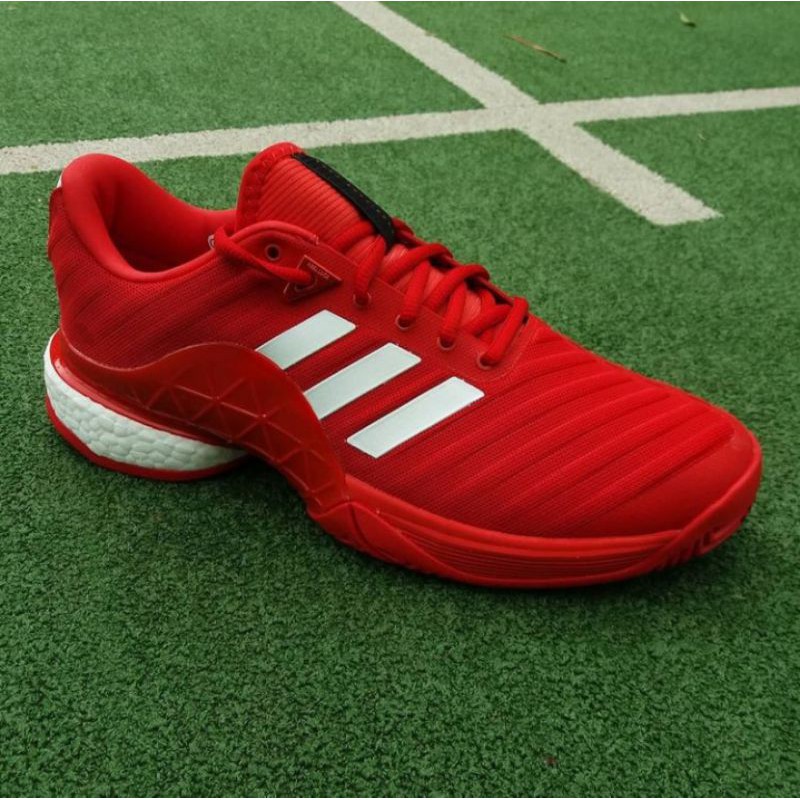 Jual ADIDAS BARRICADE BOOST RED WHITE PREMIUM | Shopee Indonesia