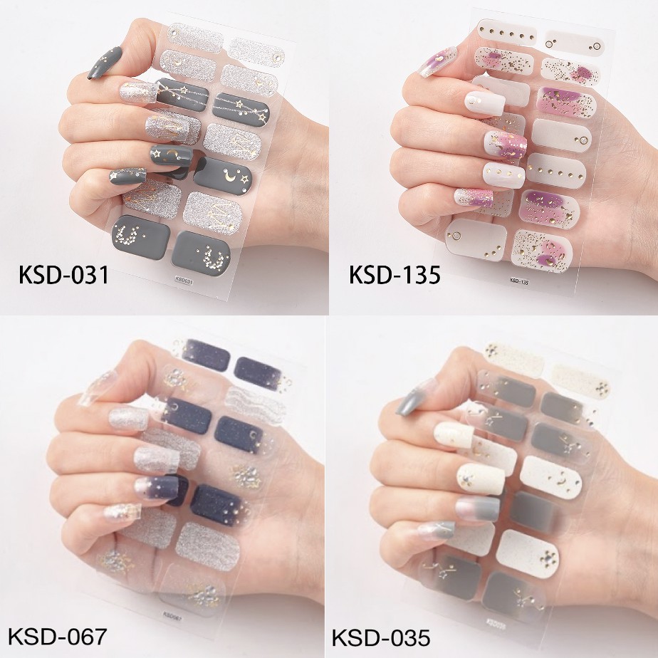 Jual 14Pcs/Stiker Kuku Murah / Nail Art Sticker / Nail Art Stiker ...