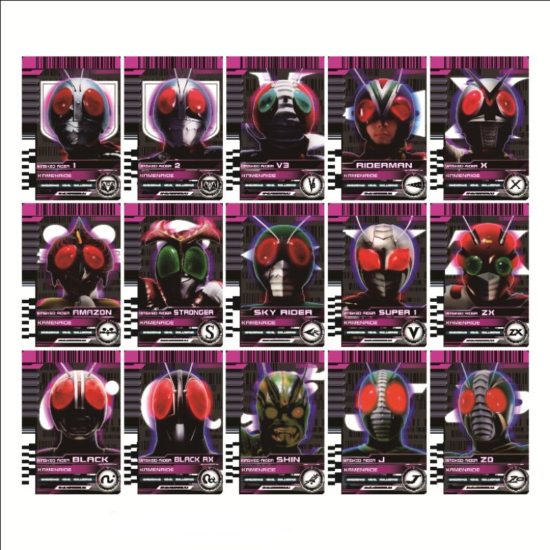 Jual kartu kamen rider decade seri showa rider custom | Shopee Indonesia