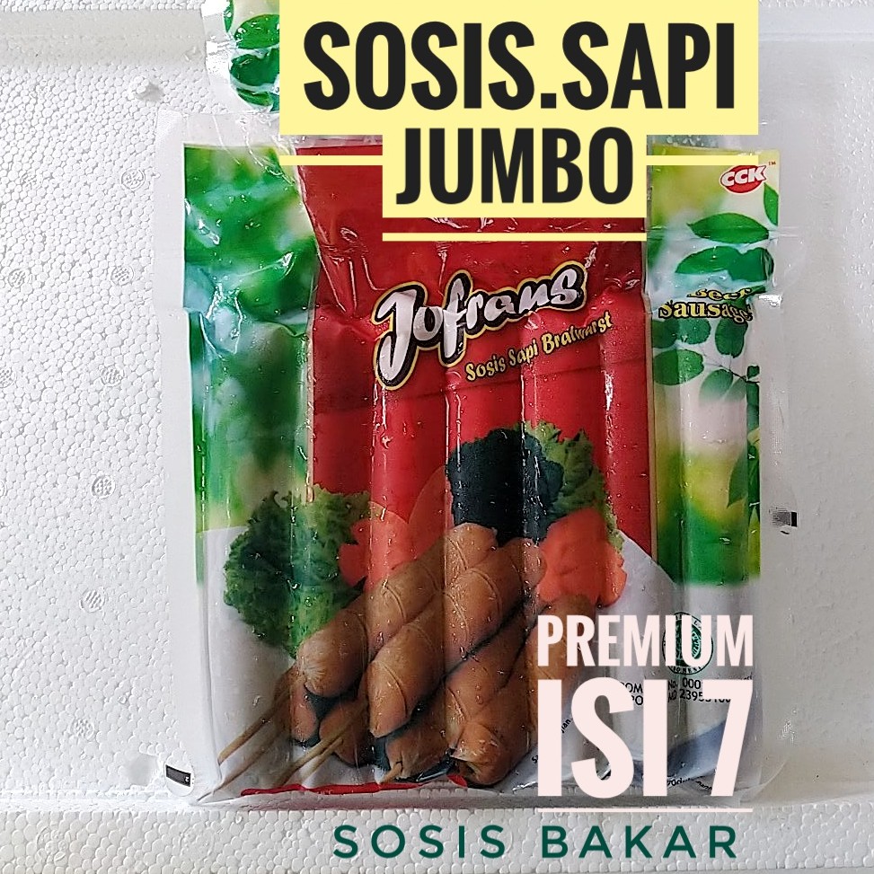 Sosis JUMBO Sapi Jofrans isi 7 sosis bakar | Shopee Indonesia Sosis JUMBO Sapi Jofrans isi 7 sosis bakar | Shopee Indonesia