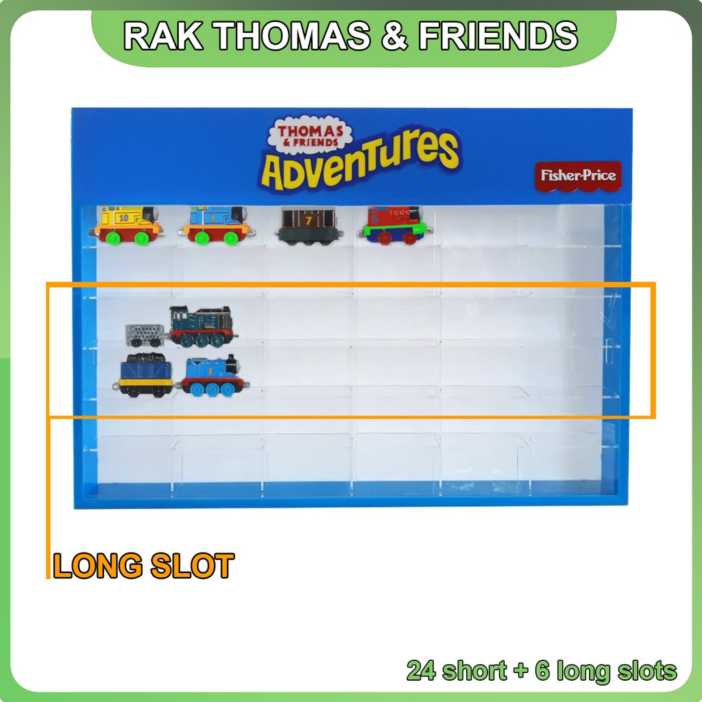 Jual Rak Thomas and Friends Adventures isi 24 Reguler dan 6 Long Train ...
