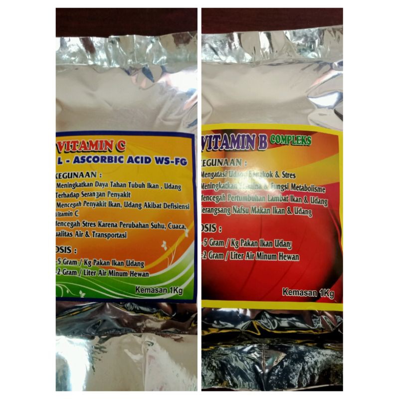 Jual TERMURAH VITAMIN C - ASCORBIC ACID DAN VITAMIN B KOMPLEKS UNTUK IKAN DAN UDANG | Shopee ...