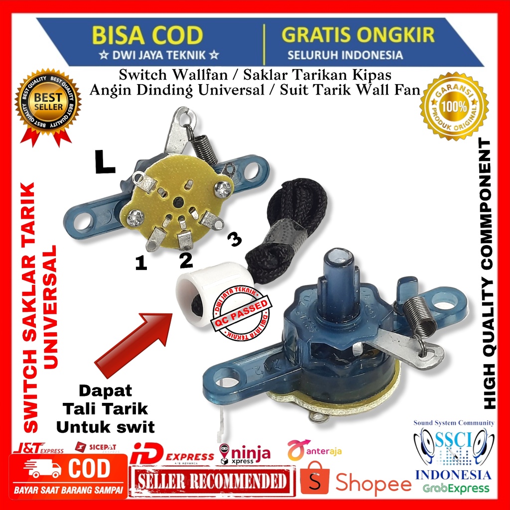 Jual Switch Wallfan / Saklar Tarikan Kipas Angin Dinding Universal ...