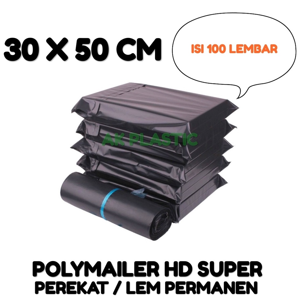 Jual Plastik Packing Plastik Polymailer 30X50 Bungkus Kuat dan Lentur isi 100 Lembar | Shopee ...