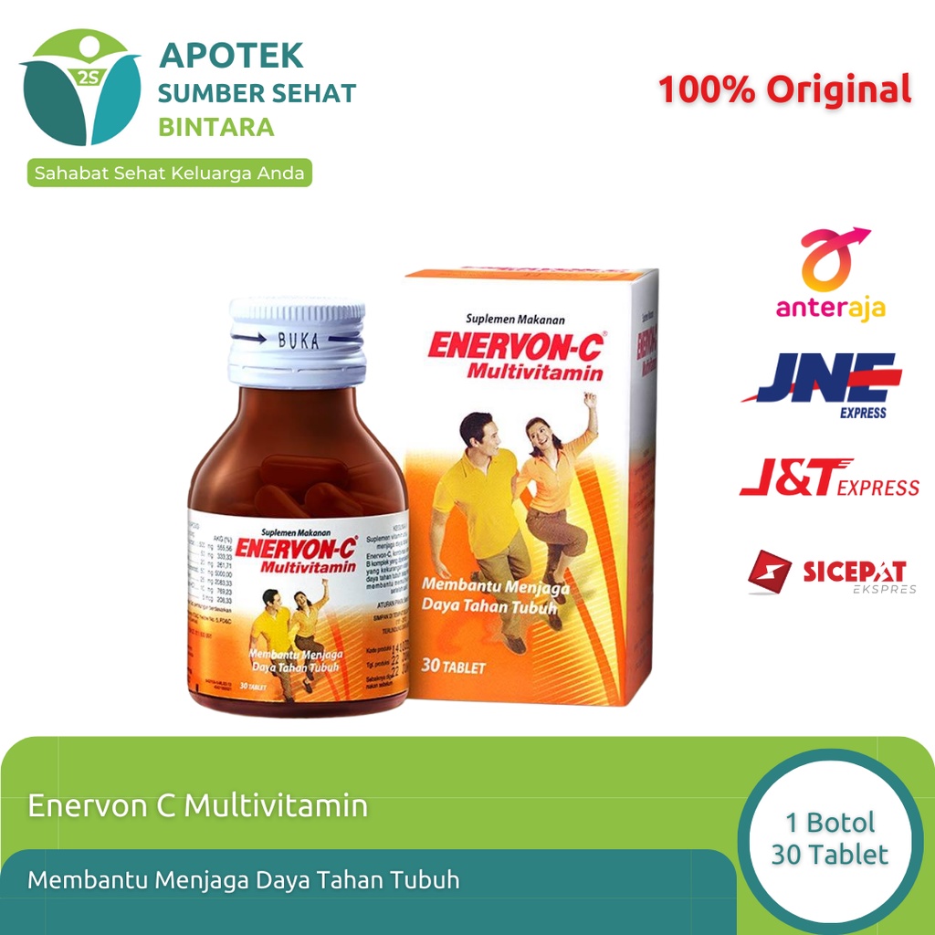 Jual Enervon C Multivitamin 1 Botol 30 Tablet Indonesia|Shopee Indonesia Jual Enervon C Multivitamin 1 Botol 30 Tablet Indonesia|Shopee Indonesia