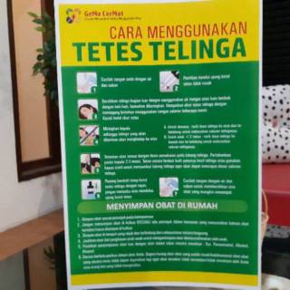 Jual Poster Cara Pakai Tetes Telinga, Poster kesehatan, Poster Farmasi ...