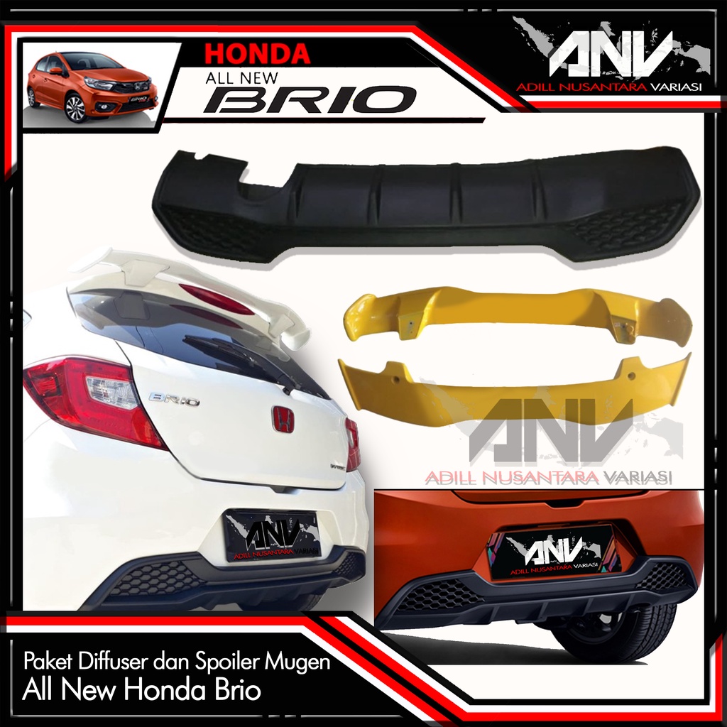 Jual Paket Diffuser Brio dan spoiler Brio mugen style | Shopee Indonesia