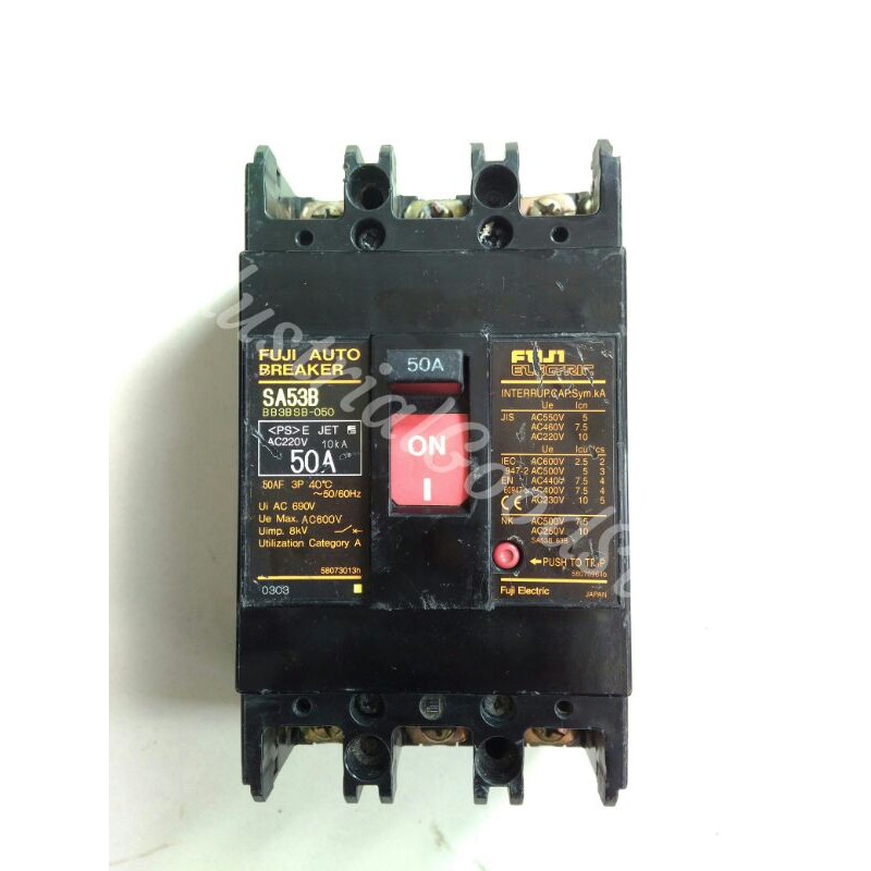 Jual Fuji Electric Auto Breaker MCCB SA53B 50A | Shopee Indonesia