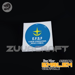 Jual STIKER MOTOR EMBLEM 3D LOGO GUNDAM EFSF KALIPER REM AKSESORIS ...