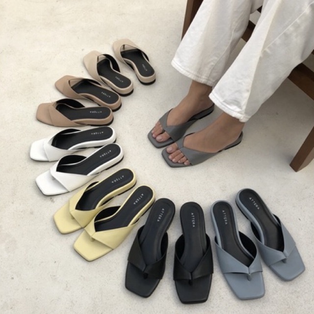 Jual ATTERA - JASPER (black/white/nude/cream/ashgrey/ocean blue/yellow ...