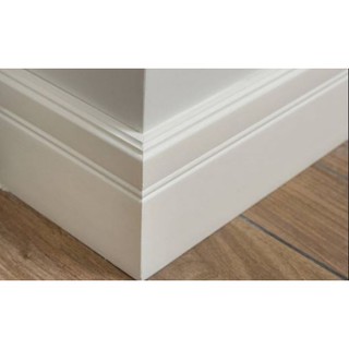 Jual PLINT LANTAI 8.5 cm PEMBATAS LANTAI KAYU PANEL MOLDING WAINSCOTING ...