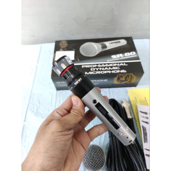 Jual Mic Dynamic BMA SR80 SR 80 Mik Vokal Kabel SR-80 Microphone Wire Cable ASLI Original BMA ...