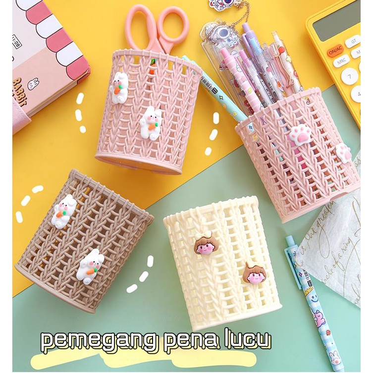 Jual Tempat Pensil dan Pulpen ROTAN Serbaguna Dekstop Multifungsi ...