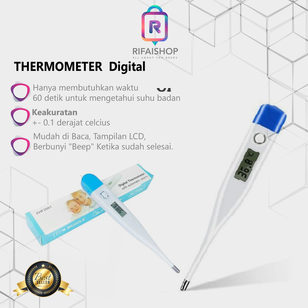 Jual TERMOMETER THERMOMETER Digital Akurasi 0.1 Indonesia|Shopee Indonesia