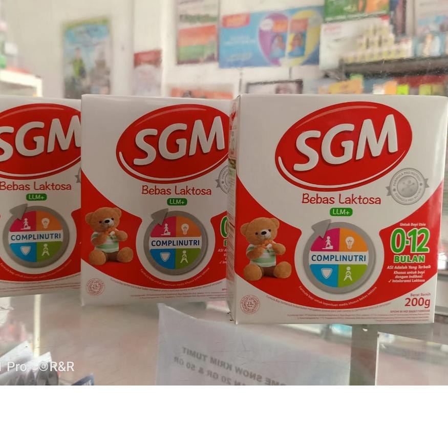 Jual SUSU FORMULA SGM LLM+ (BEBAS LAKTOSA) 200 GR UNTUK BAYI USIA 0-12 ...