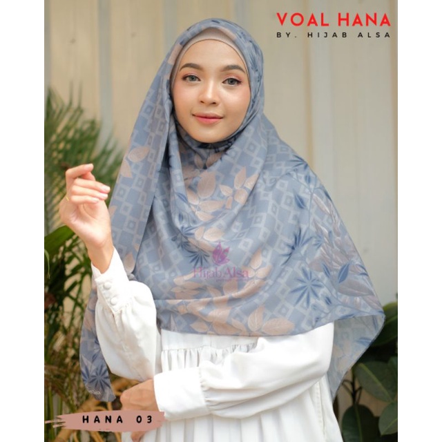 Jual Hijab Voal Digital Printing Premium Size Syar'i Super Nyaman Hana ...