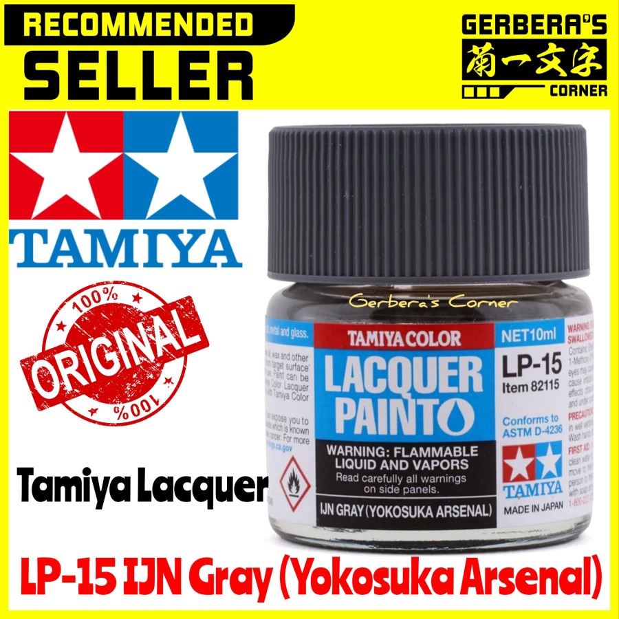 Jual Tamiya Lacquer LP-15 LP15 IJN Gray Yokosuka Arsenal Cat Gundam ...
