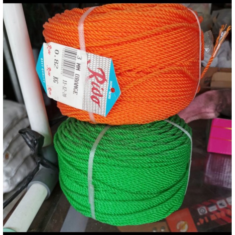 Jual Tali Tambang Plastik Nylon 3mm Per 1 Roll Rido | Shopee Indonesia
