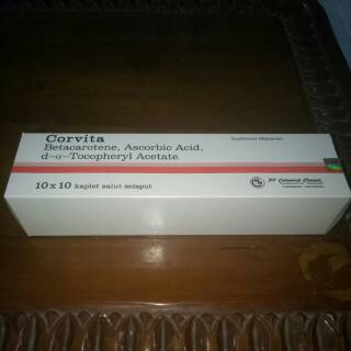 Jual Corvita Vitamin C 500 mg Vitamin Antioksidan Indonesia|Shopee ...