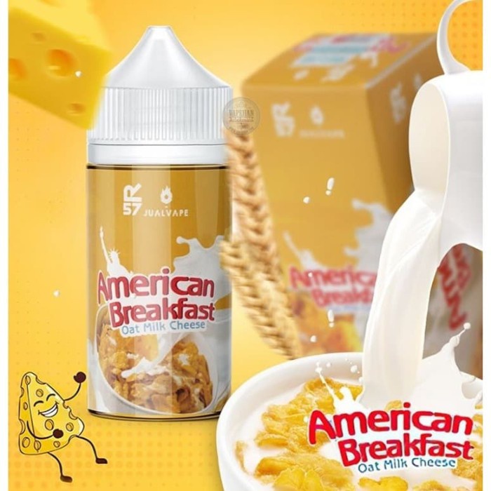 Jual American Breakfast V4 3mg 6mg 9mg Oat Milk Cheese 100ml Oat Milk ...