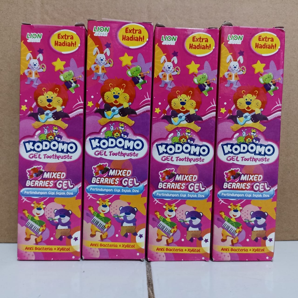 Jual Kodomo Gel Toothpaste Anti Bakteri & Xilytol Mixed Berries 45 gr | Shopee Indonesia