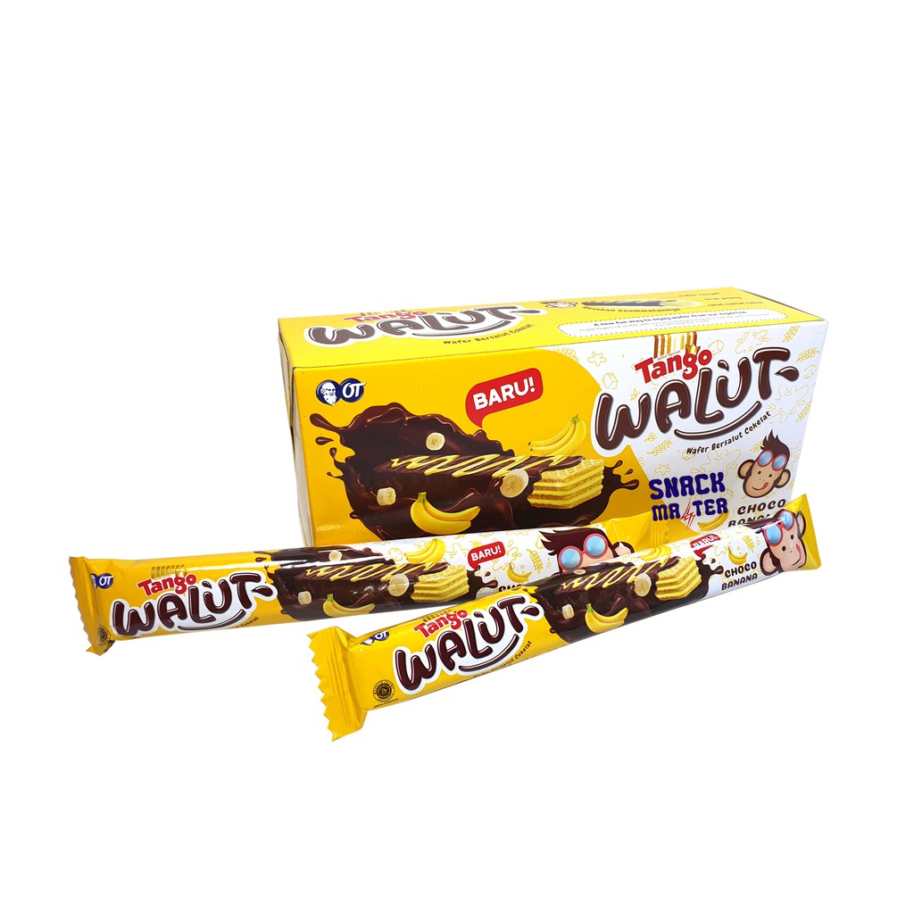 Jual Tango Walut Wafer Salut Cokelat - Netto 12 bks x 18 gr | Shopee ...