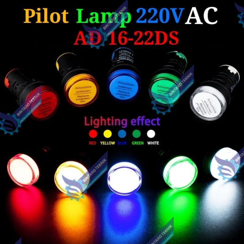 Jual Lampu Pilot Pilot Lamp Indicator LED Panel Lampu Indikator 220V ...