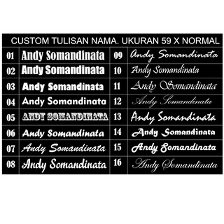 Jual Stiker. Cutting stiker. Tulisan Custom NAMA dan tulisan apa saja ...