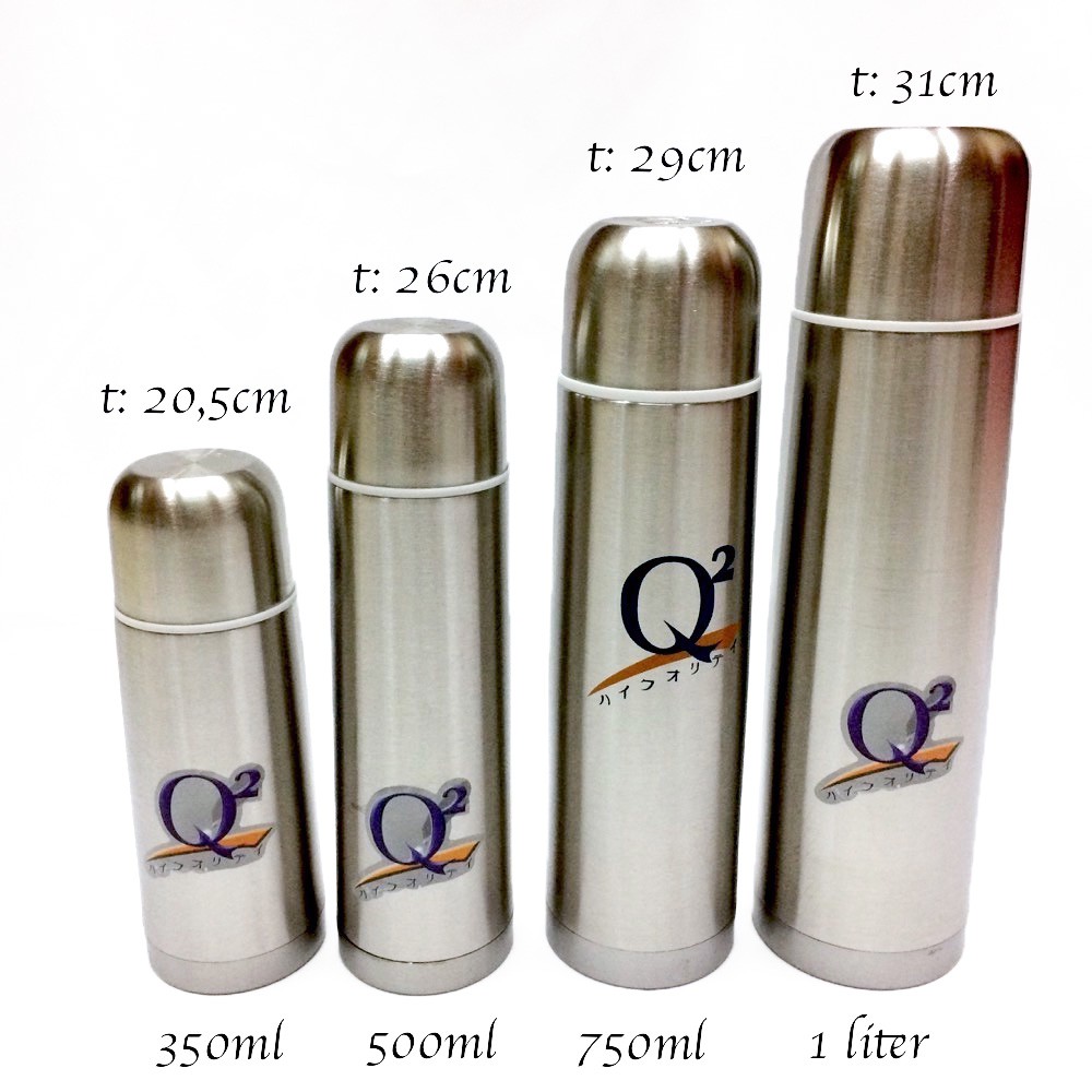 Jual Q2 Termos Air Stainless Steel - Vacuum Flask 350mL, 500mL, 750mL ...