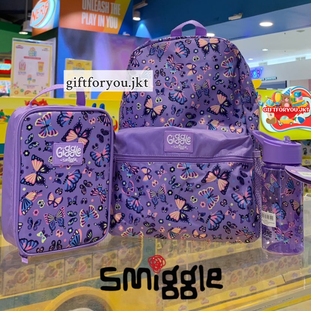 Jual Tas Anak Smiggle Giggle by Smiggle Purple Series Backpack Lunch ...