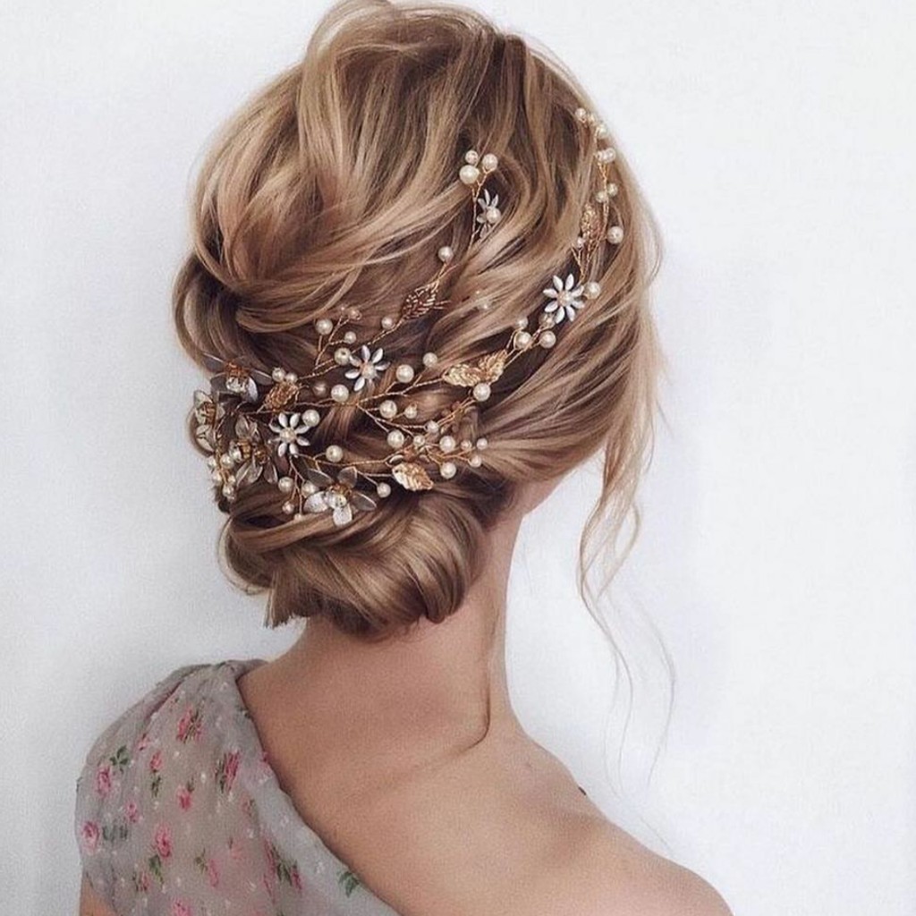 Jual TM88 - Hiasan Rambut Pengantin / Headpiece Wedding Bunga Rambatan ...