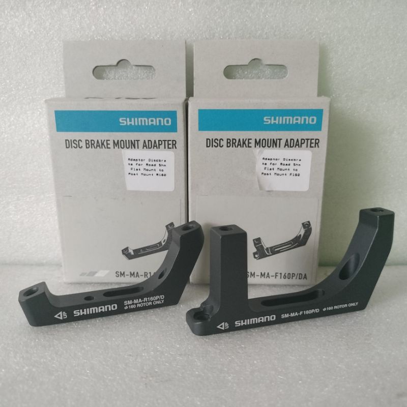 Jual Adaptor Shimano SM-MA-F160P/DA & SM-MA-R160P/DH Post-Mount to Flat ...