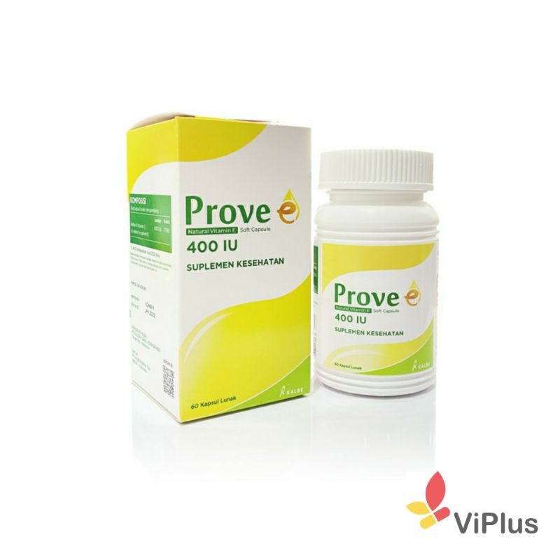 Jual PROVE E 400 iu / Vit E 400iu / botol 60 kapsul / kalbe / ViPlus ...