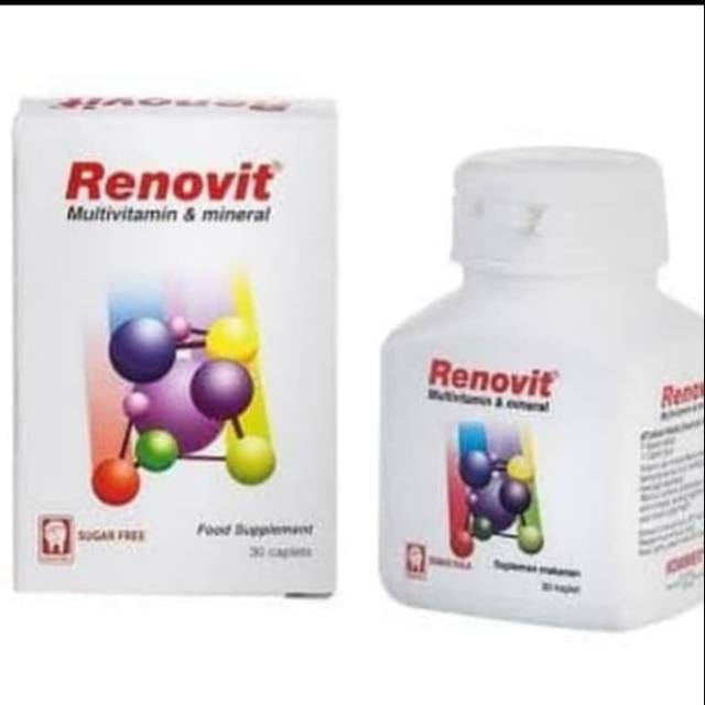 Jual Renovit multi vitamin/mineral isi 30 tablet | Shopee Indonesia