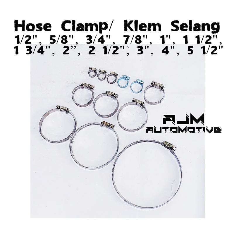 Jual Klem Selang/ Hose Clamp Berbagai Macam Ukuran | Shopee Indonesia