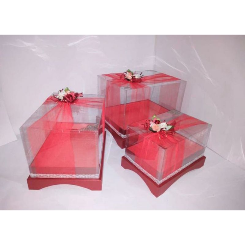 Jual kotak hantaran / box hantaran isi 3 box (1 set) Indonesia|Shopee ...