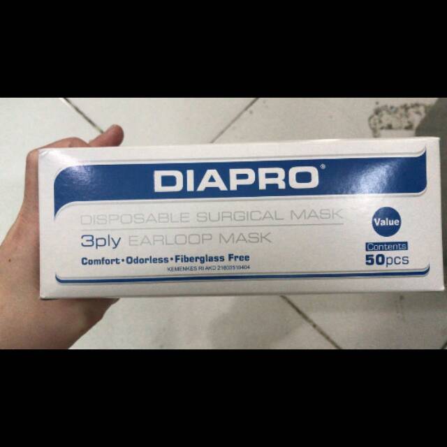 Jual Diapro surgical 3 ply (1 box @50pcs) | Shopee Indonesia