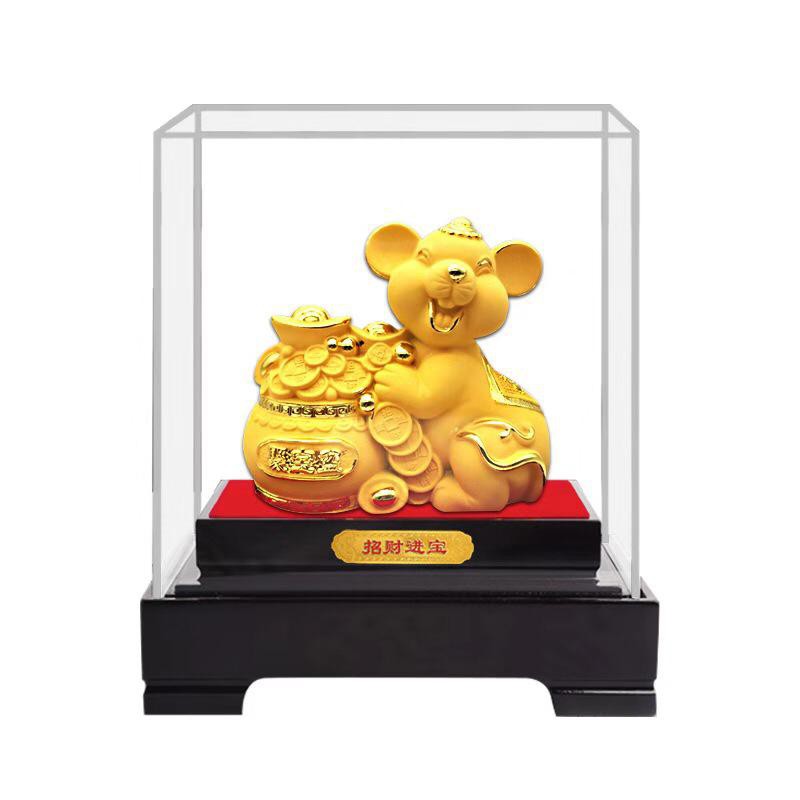 Jual 2020 Pajangan Patung Fengshui Imlek Tikus Emas Bawa Sayuran Rezeki ...