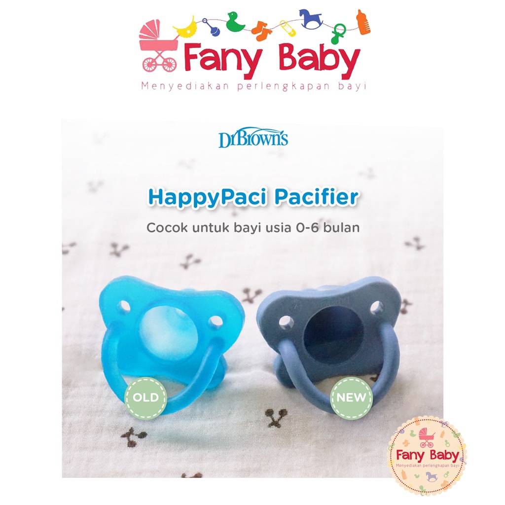 Jual Dr Brown's Happy Paci Silicone Pacifier | Shopee Indonesia