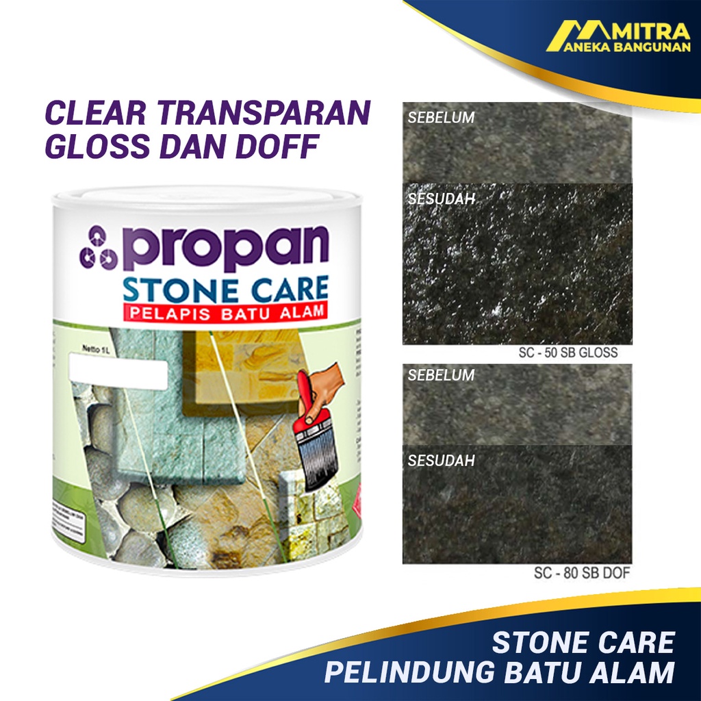 Jual propan stone care 1 liter / coating batu alam / cat pelapis batu ...